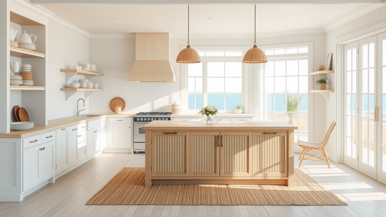 Creating A Breezy Beach House Kitchen With Light Colors - Homespir
