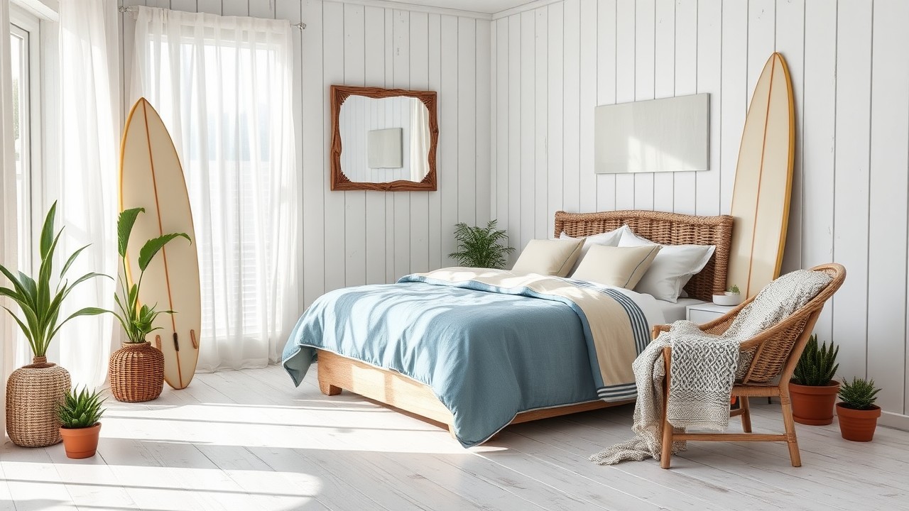Surf House Bedroom Design Inspirations - Homespir