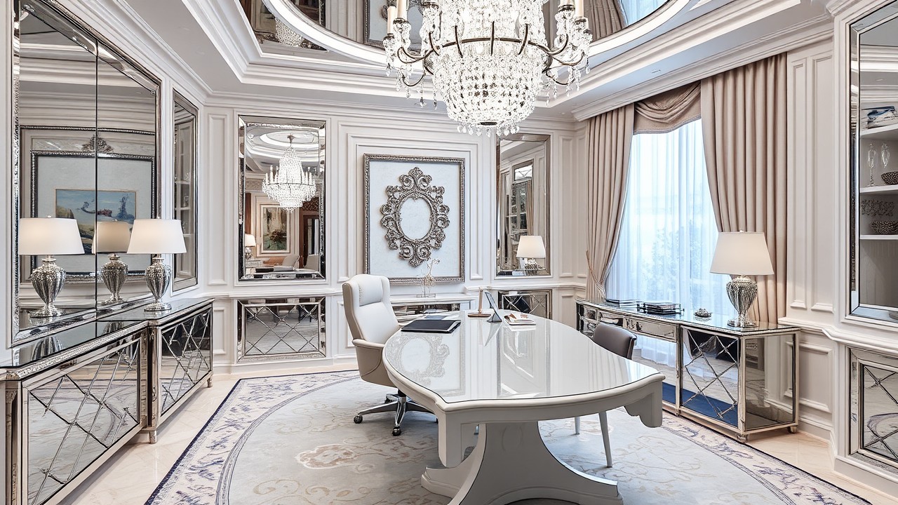 20 Diamond-Encrusted Luxury Home Office Designs