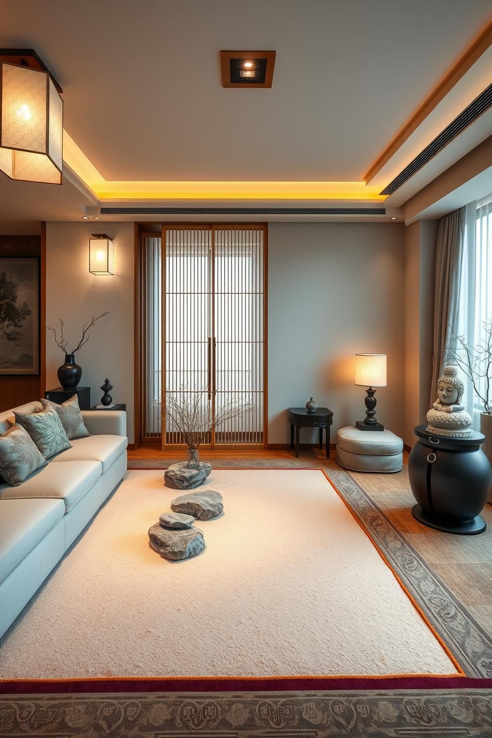 20 Oriental Zen Luxury Living Room Concepts