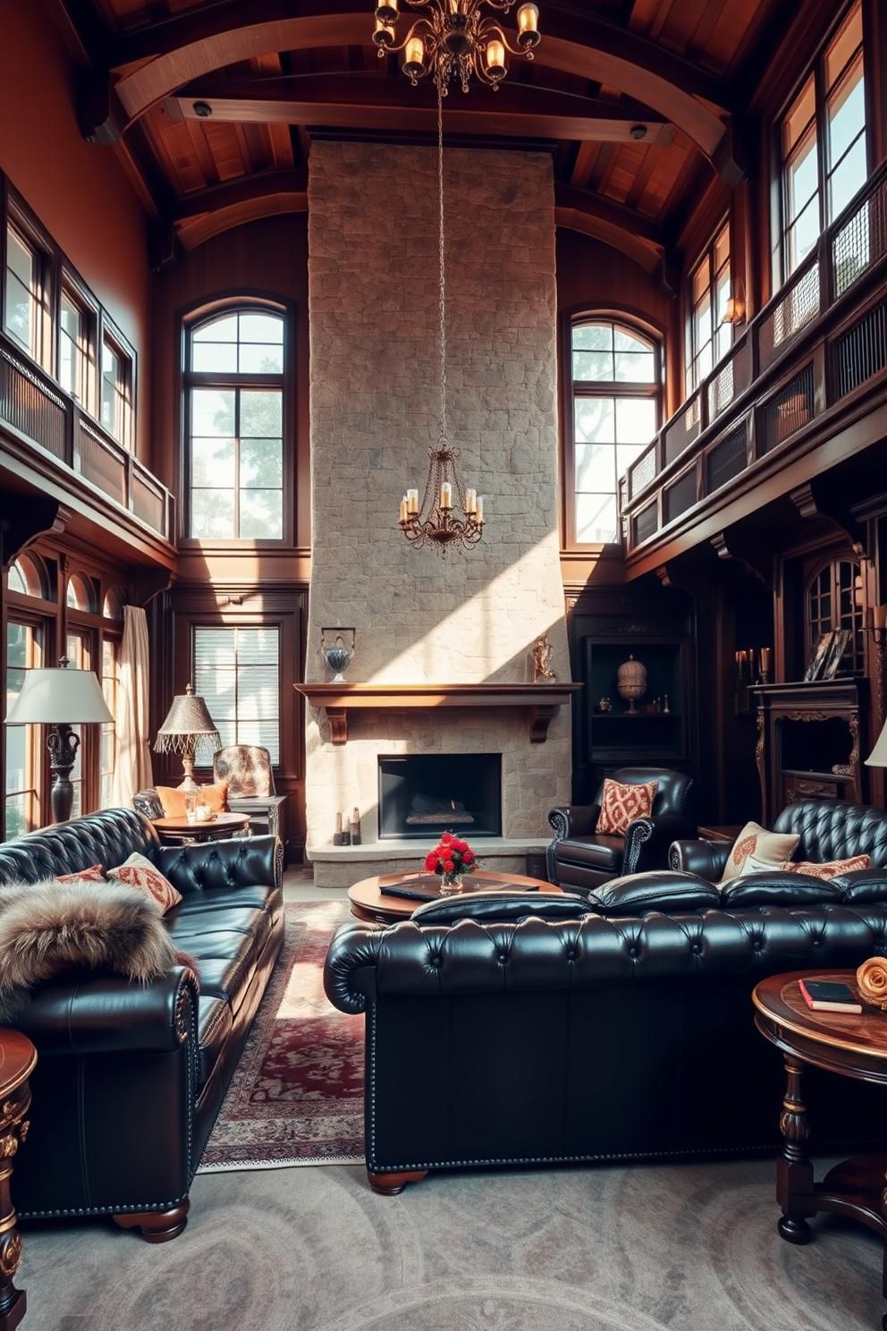 20 Cabin-Style Luxury Living Room Inspirations