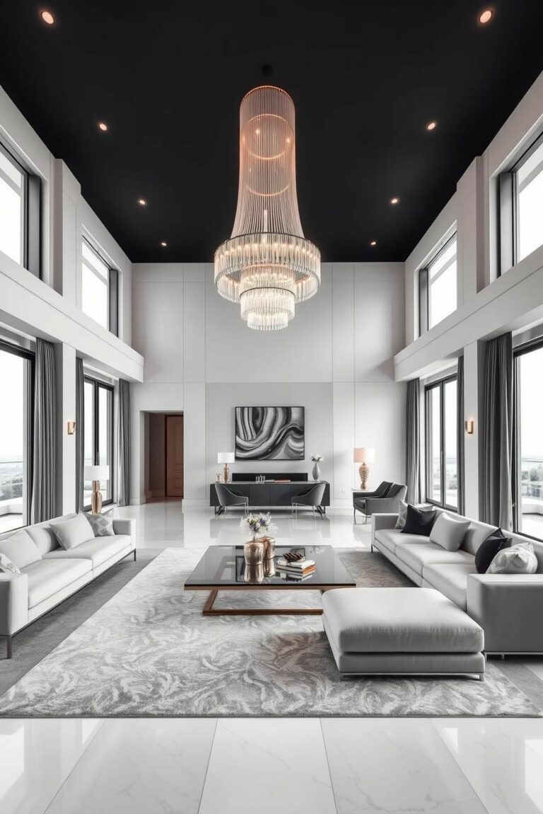 20 Contemporary Monochrome Living Room Inspirations