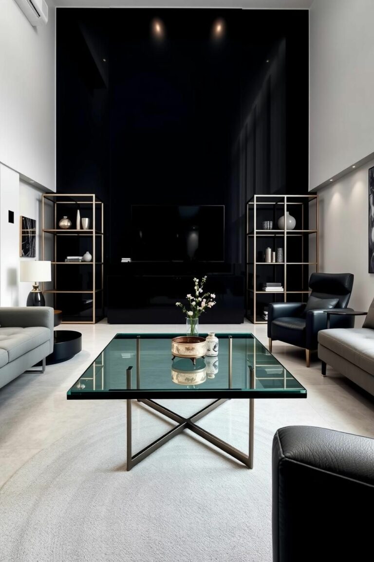 20 Contemporary Monochrome Living Room Inspirations