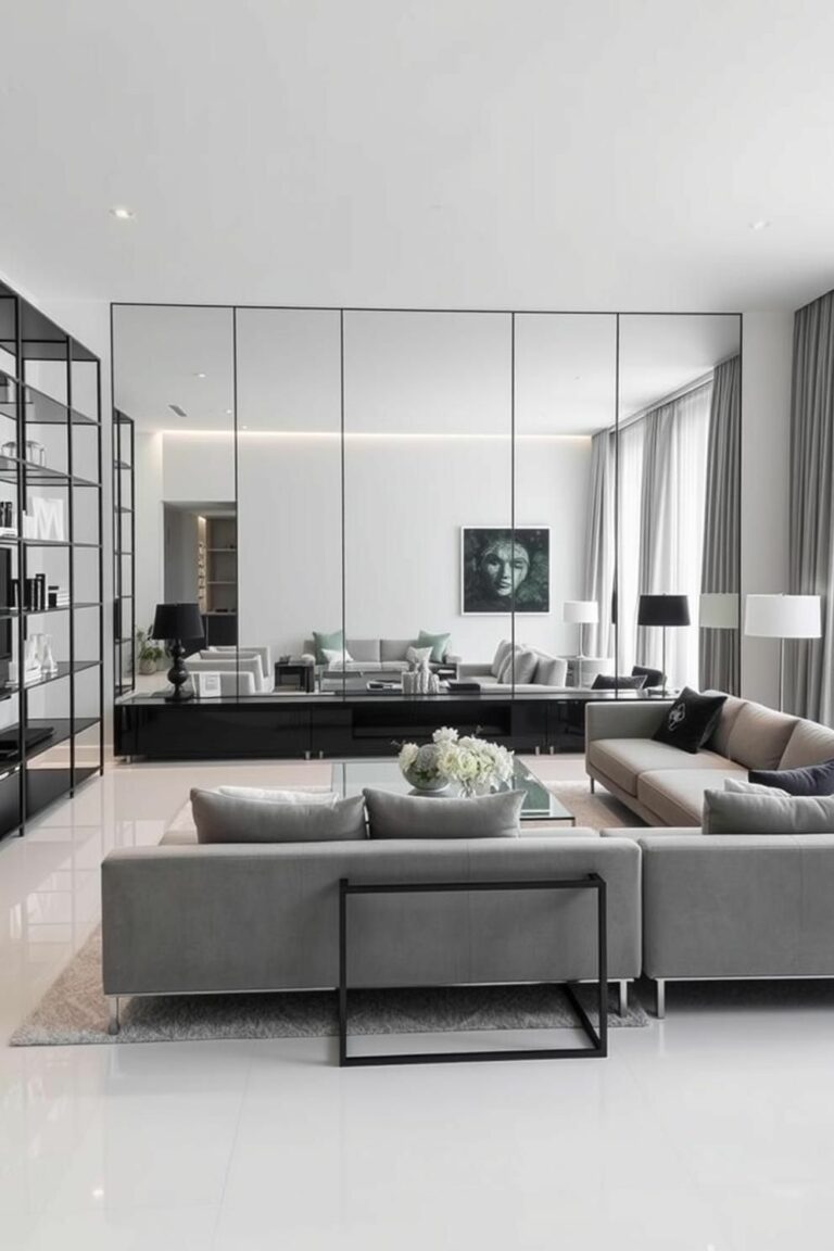 20 Contemporary Monochrome Living Room Inspirations