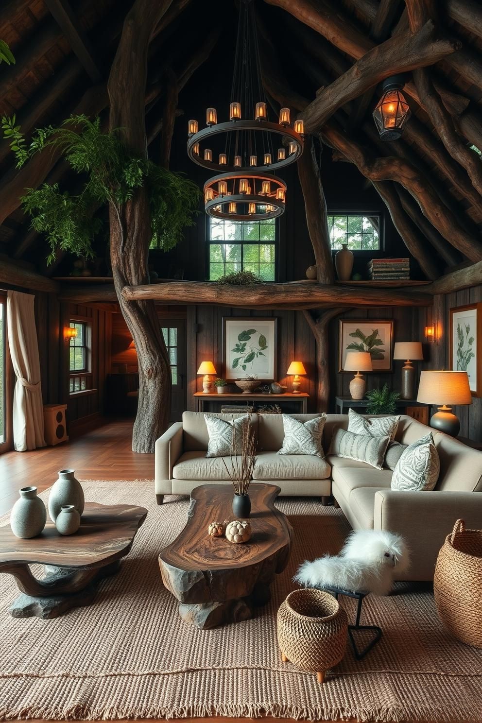 19 Treehouse Living Room Inspirations