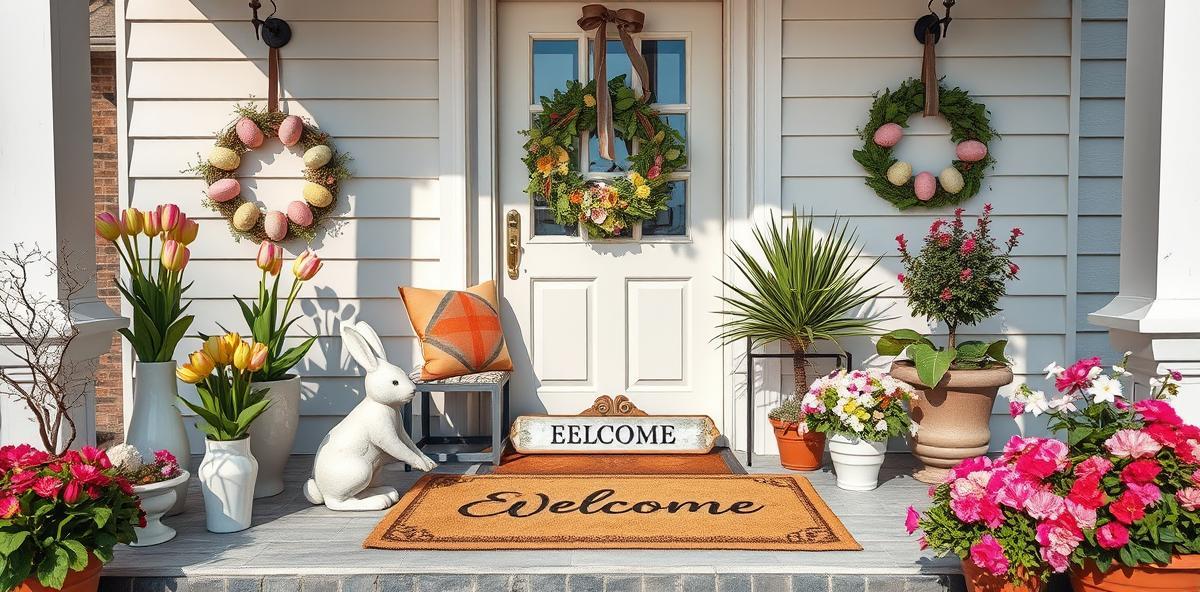 21 Charming Easter Porch Decor Outdoor To Shine Outside - Homespir