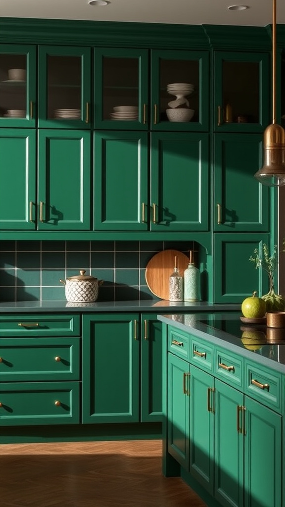 22 Gorgeous Green Kitchen Cabinets For A Fresh Look - Homespir