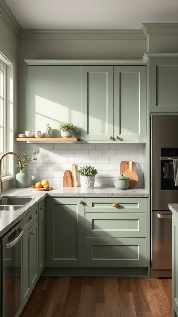 22 Gorgeous Green Kitchen Cabinets For A Fresh Look - Homespir