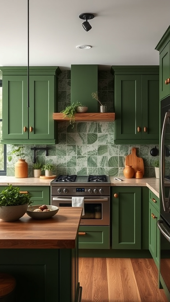 22 Gorgeous Green Kitchen Cabinets For A Fresh Look - Homespir