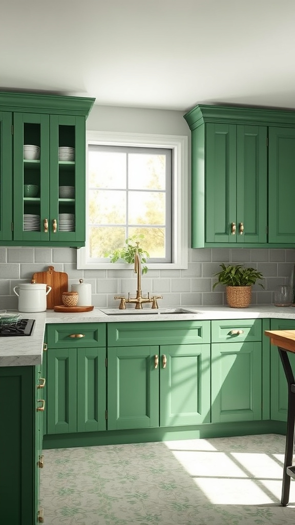 22 Gorgeous Green Kitchen Cabinets For A Fresh Look - Homespir
