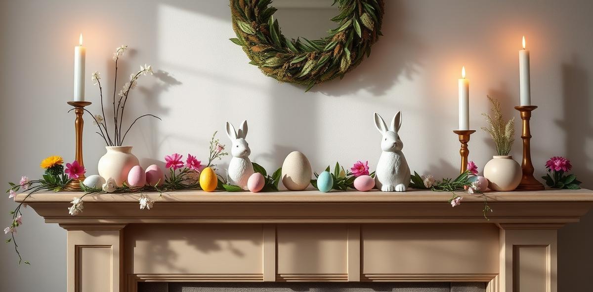 25 Striking Easter Fireplace Mantel Decor To Cozy Up Spring - Homespir